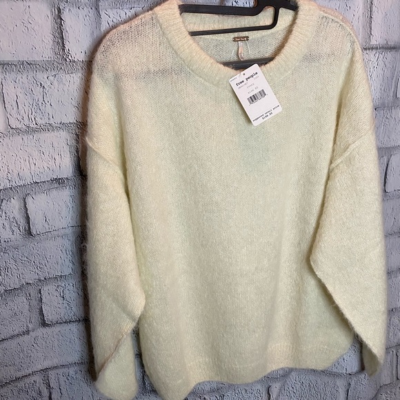 Free People | Sweaters | Free People Angelic Pullover Cream Sweater ...